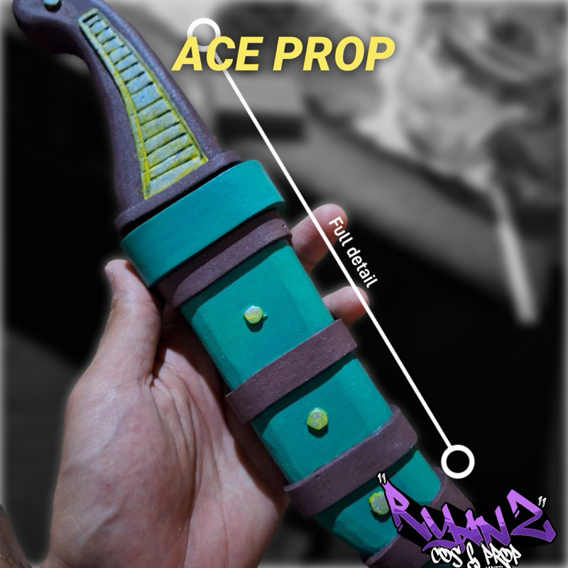 Jual Cosplay Prop Ace Bundle - Pisau , log pose , belt emblem | Shopee Indonesia