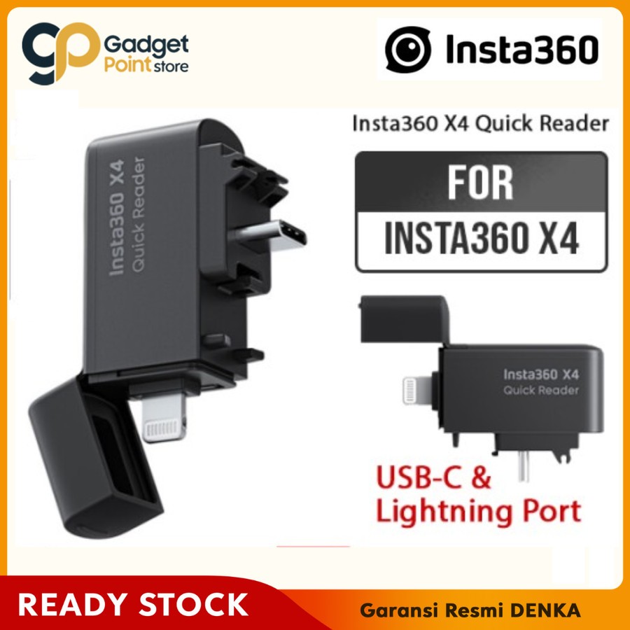 Jual Insta360 X4 Quick Reader Plug and Play iOS dan Android | Shopee ...