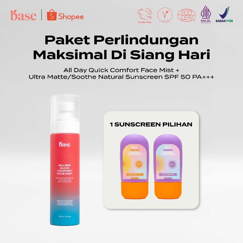 Jual Paket Perlindungan Maksimal di Siang Hari (Facemist + Sunscreen ...