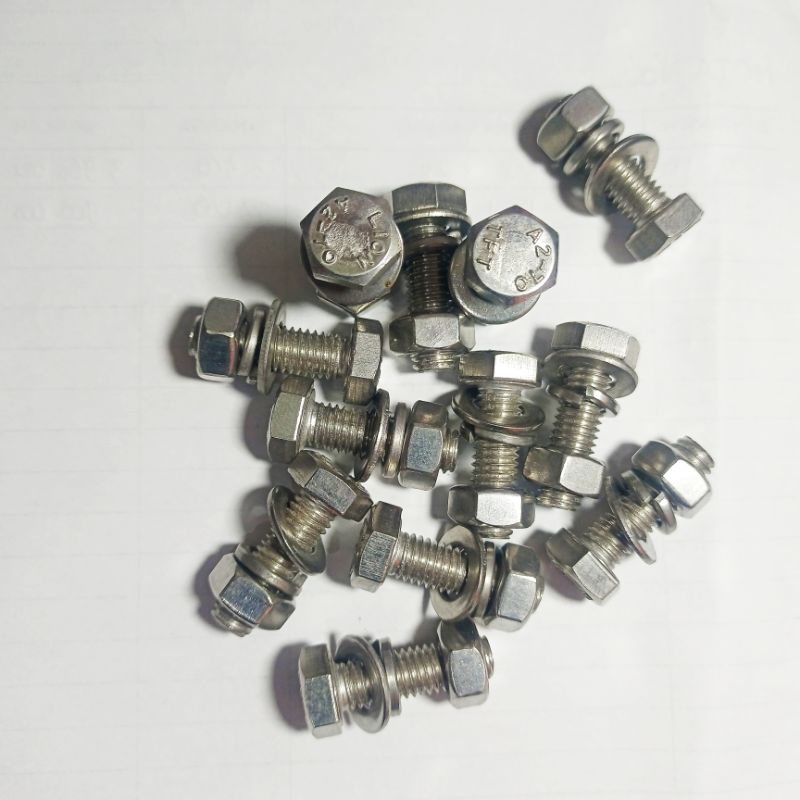 Jual BAUT MUR M 8 X 2,5CM STANLISS | Shopee Indonesia