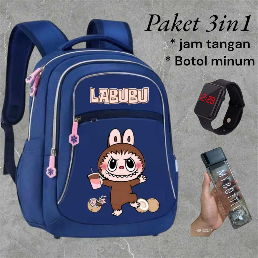Jual Tas Ransel Anak Karakter LABUBU Tas Sekolah Anak TK PAUD SD Tas Anak Perempuan kekinian ...