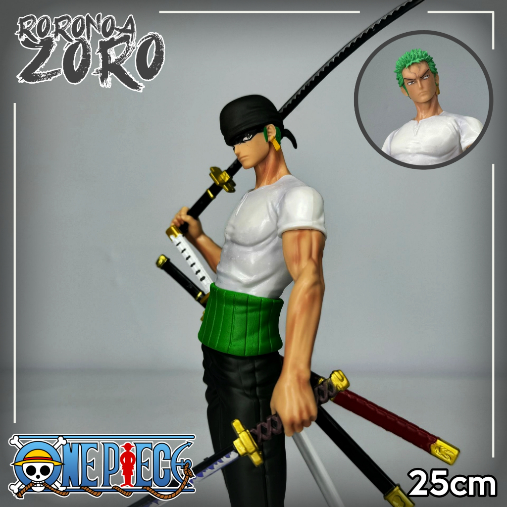 Jual Action Figure ONE PIECE : RORONOA ZORO - Miniatur Pajangan Mainan ...