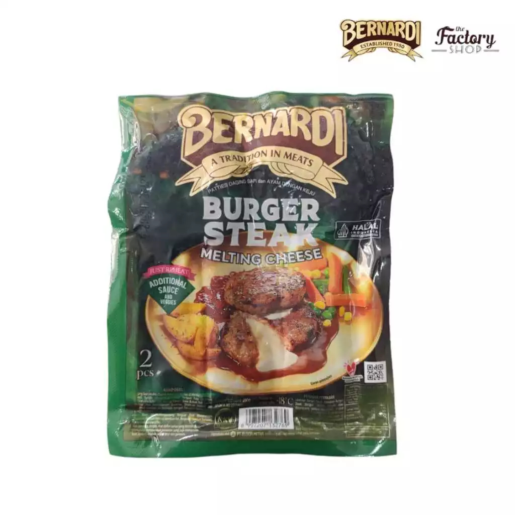 Jual BERNARDI BURGER STEAK MELTING CHEESE | Shopee Indonesia