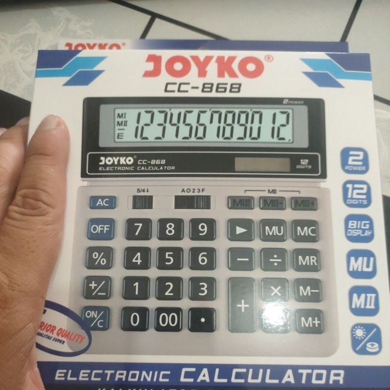 Jual kalkulator elektronik joyko CC 868 | Shopee Indonesia