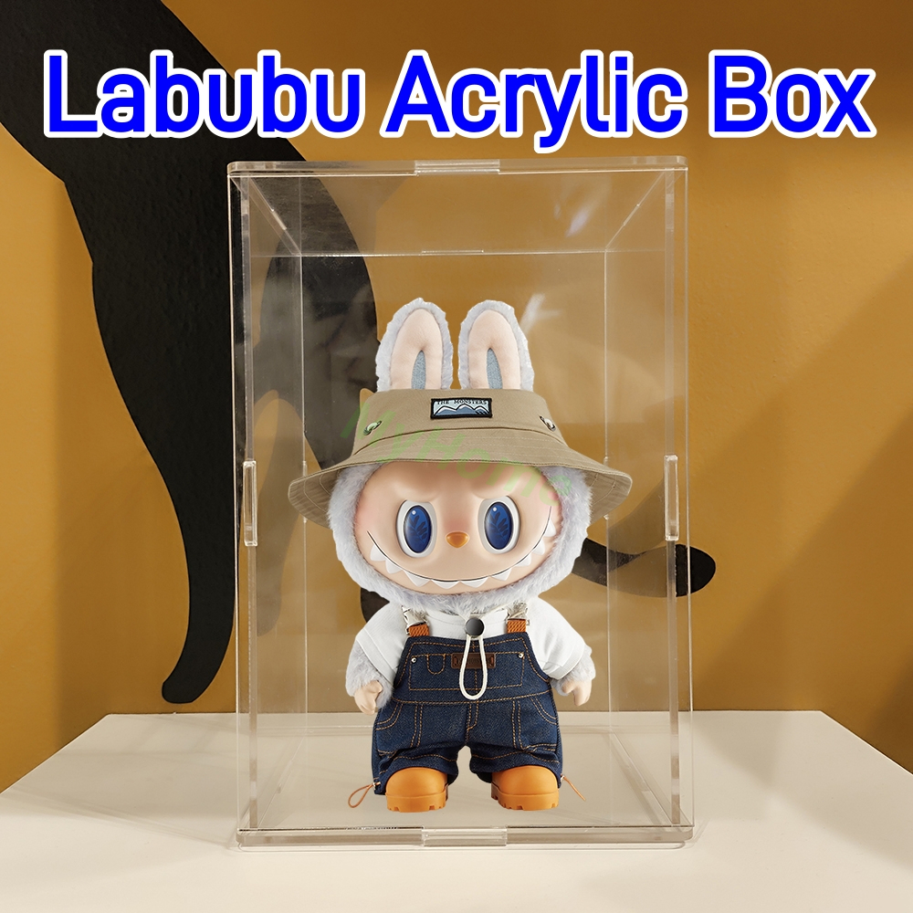 Jual Labubu Acrylic Box kotak labubu Kotak Akrilik Box Display Figure ...