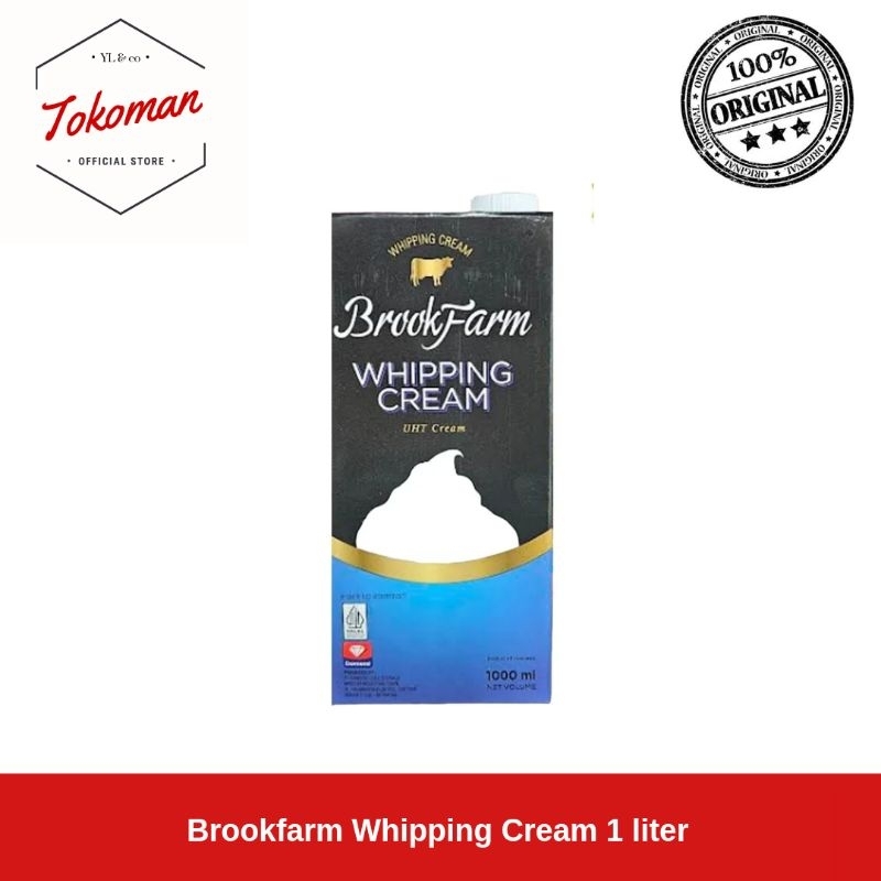 Jual Brookfarm Whipping Cream 1 liter / 1000 gr Brook Farm | Shopee ...