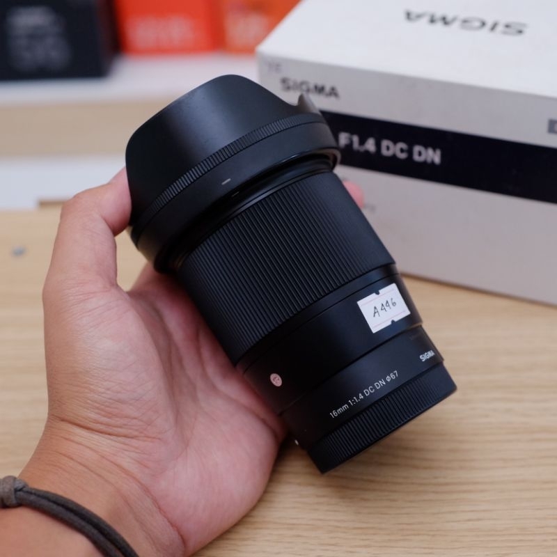 Jual SIGMA 16mm F1.4 FOR SONY APSC A6000 A6400 A6600 A6500 A5000 A5100 ZV E 10 WIDE LENS 16 mm ...