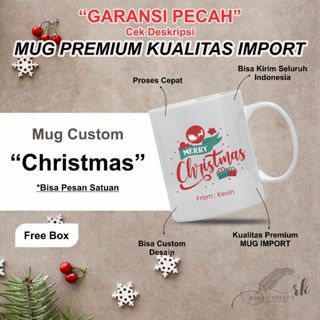 Jual Mug Custom Natal Hampers Mug Natal Keramik Murah | Shopee Indonesia