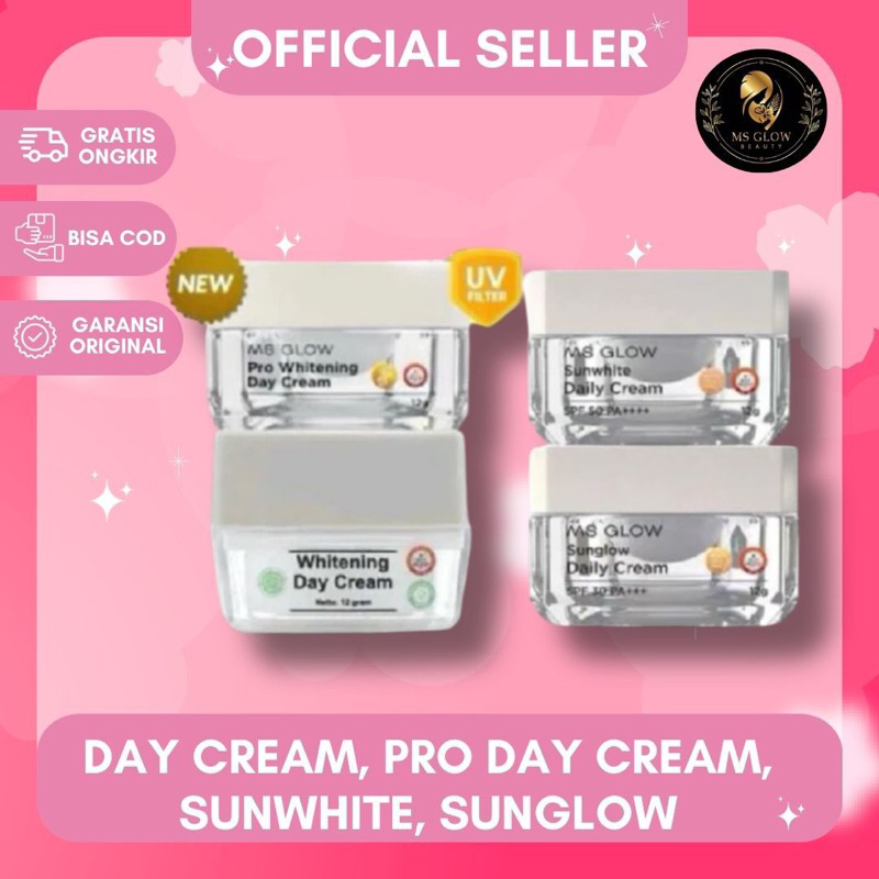 Jual MS GLOW WHITENING DAY CREAM / MS GLOW PRO DAY CREAM / MS GLOW PRO ...