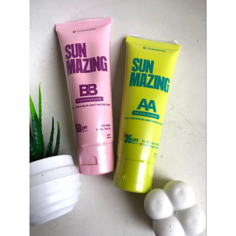 Jual GLAMAZING SUNMAZING BRIGHTENING BOOSTER ( UVA/UVB & BLUE LIGHT ...