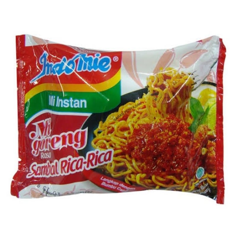 Jual Indomie Mie Instan Goreng Rasa Sambal Rica Rica isi 85 gram ...