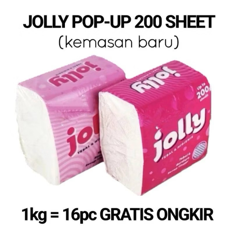 Jual Tissue JOLLY Pop Up 200’s // tisu // tisue | Shopee Indonesia