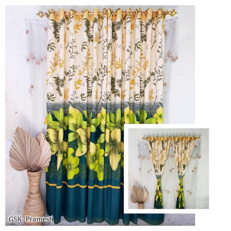 Jual Gorden Hordeng Korden Jendela Pintu Murah Minimalis Tirai Motif ...