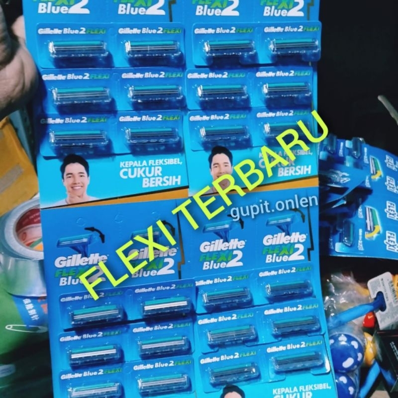 Jual gillette flexi terbaru 1 lembar 24pcs | Shopee Indonesia