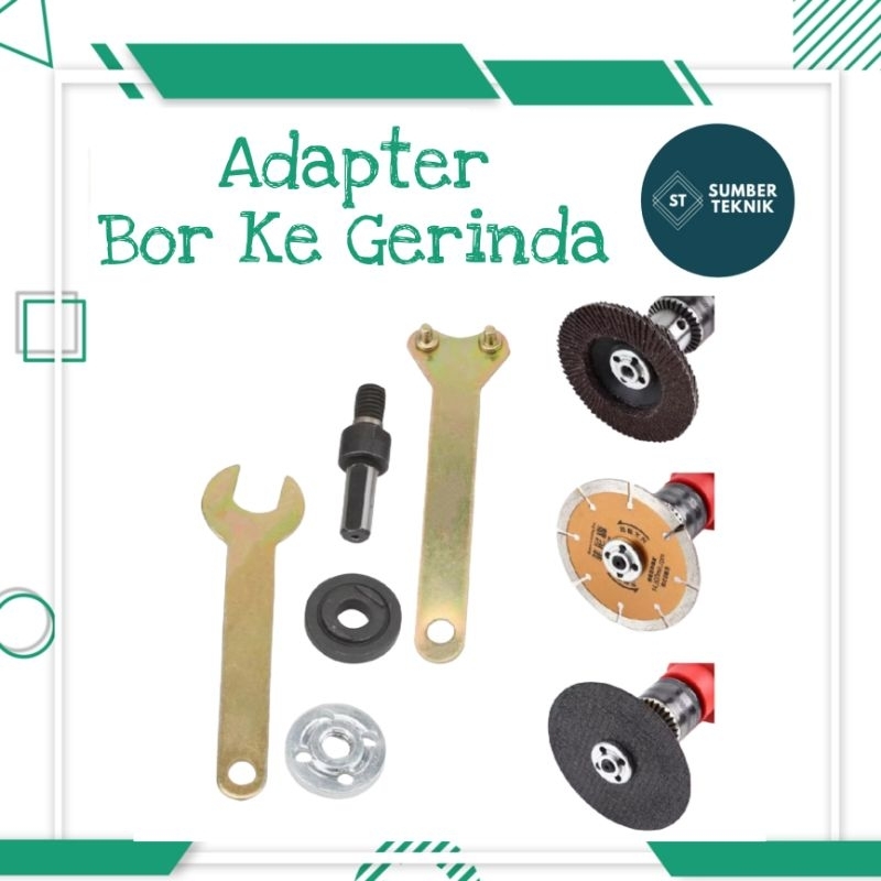 Jual Converter Konektor Adapter Mesin Bor Jadi Mesin Gerinda / Alat ...