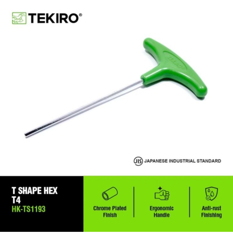 Jual TEKIRO T-SHAPE HEX 4MM kunci L model T shape 4 mm ORIGINAL ...