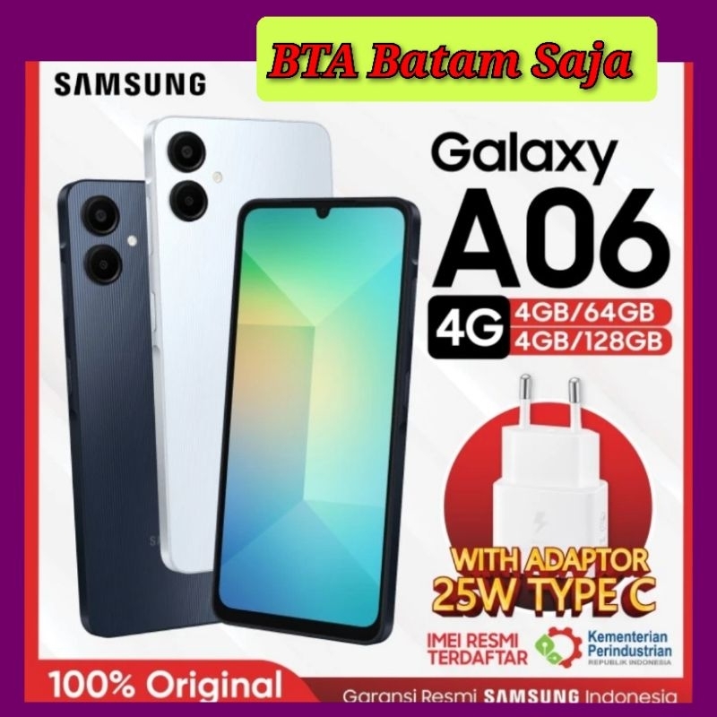 Jual Samsung galaxy A06 Ram 4gb/64gb-4gb/128gb New android Handphone ...