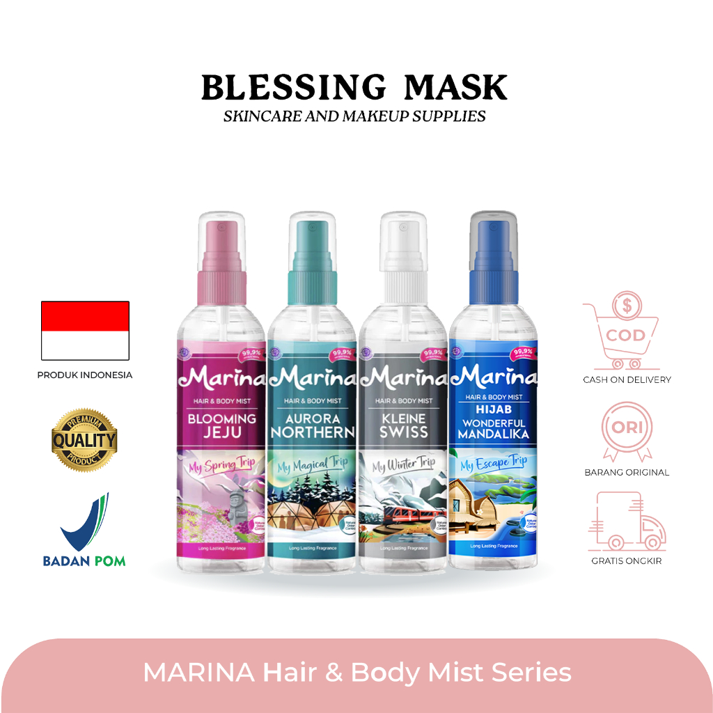 Jual MARINA Hair & Body Mist | Hair & Body Mist Hijab 100mL - Kleine ...