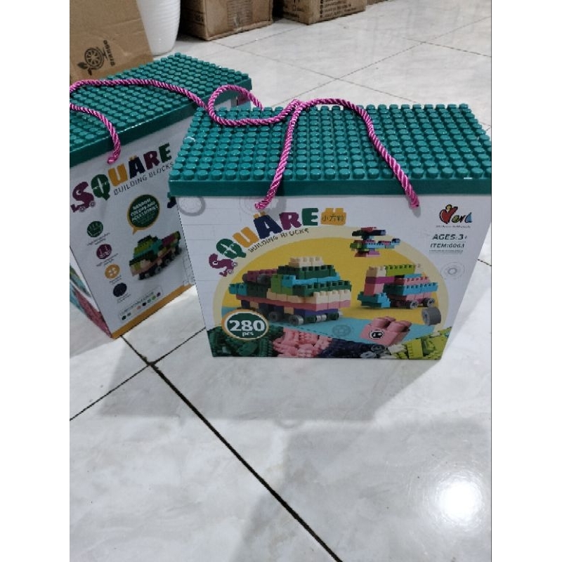 Jual mainan Lego/mainan balok bongkar pasang/Lego isi 280pcs/mainan ...