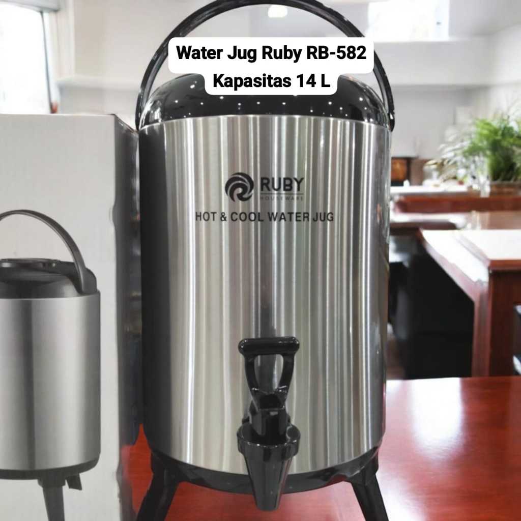 Jual RUBY Water Jug Dispenser Tahan Panas / Dingin Stainless Steel | Shopee Indonesia