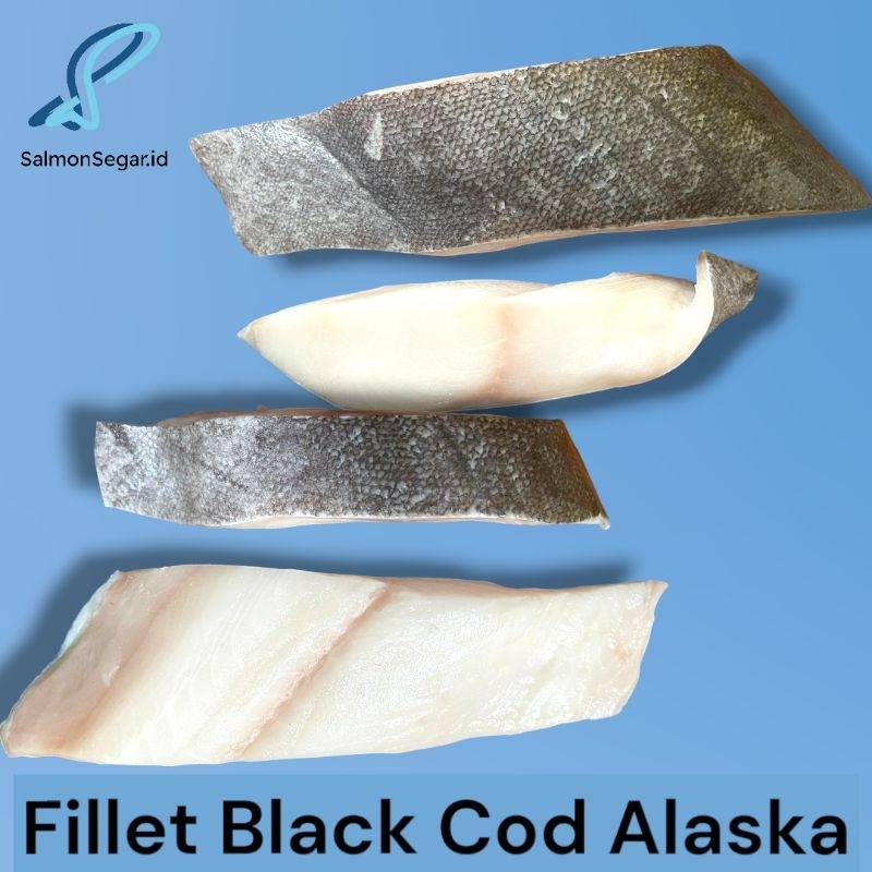 Jual Alaskan Black Cod Fillet - Wild Caught Fish Premium - Sablefish ...