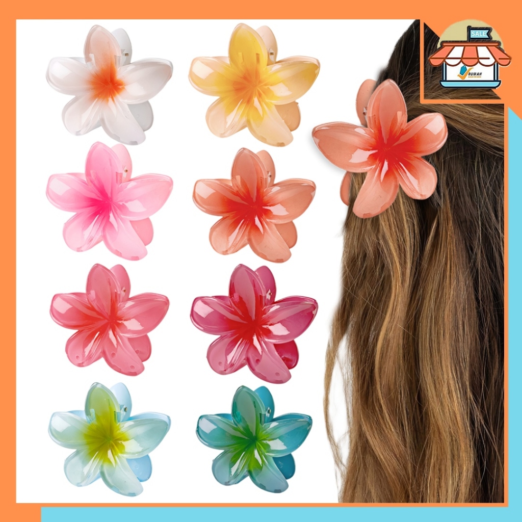 Jual RSB JR519 Jepitan Rambut Cantik Model Bunga Kamboja Hair Clip ...
