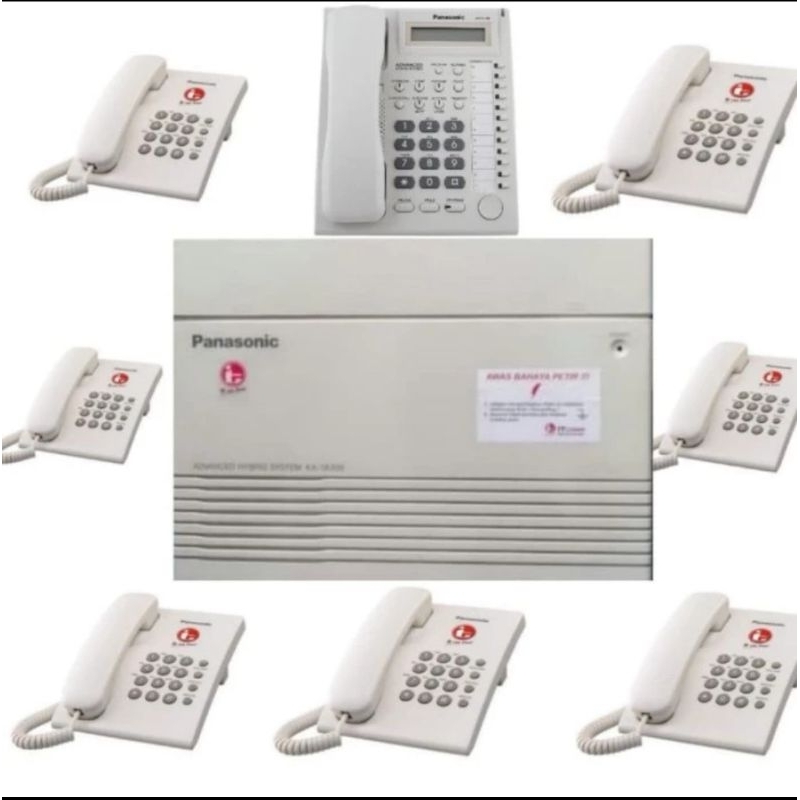 Jual Paket Pabx Panasonic KX TA 308 3line 8Extension | Shopee Indonesia