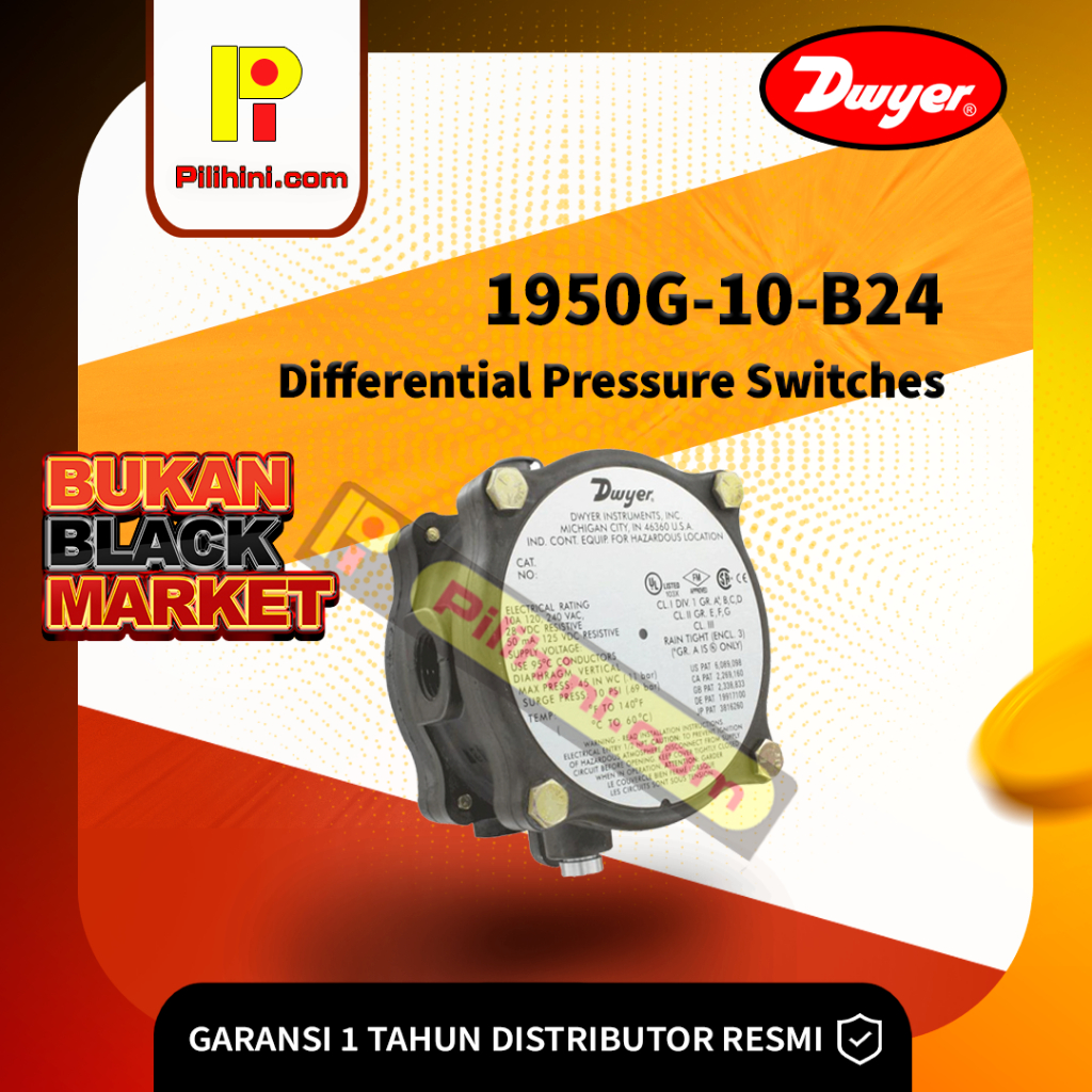 Jual Dwyer 1950G-10-B24 Explosion-proof Differential Pressure Switch | Shopee Indonesia