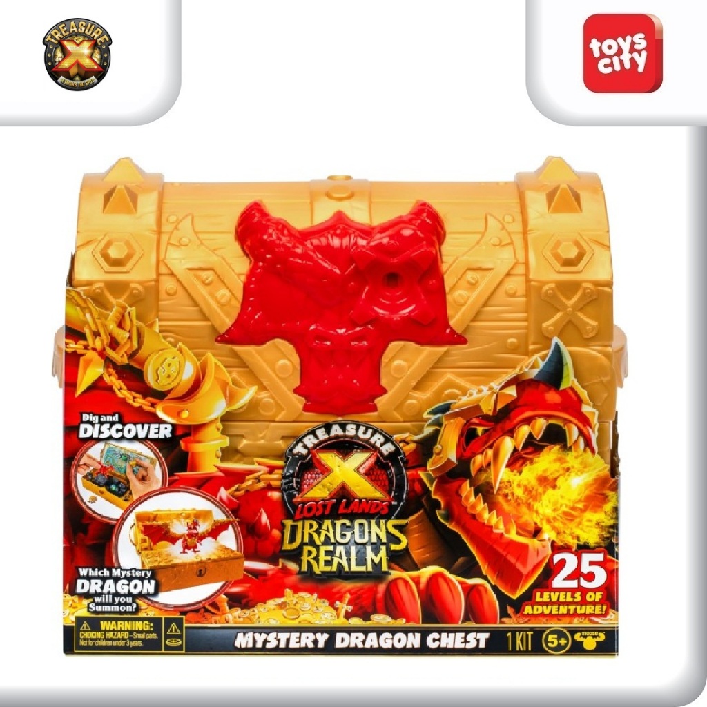 Jual Treasure X Lost Lands Dragon's Realm Mystery Treasure Chest | Unlock the chest & reveal 25 ...
