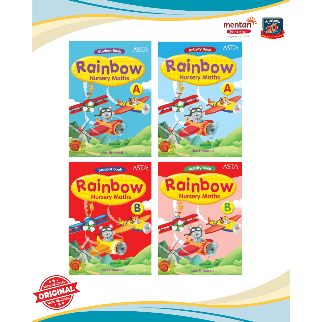 Jual Rainbow Nursery Maths Student Book & Activity Book | Buku ...