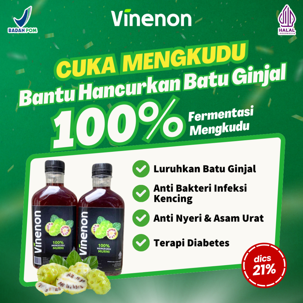 Jual Vinenon Cuka Mengkudu Asli | Meluruhkan Batu Ginjal Tanpa Operasi ...