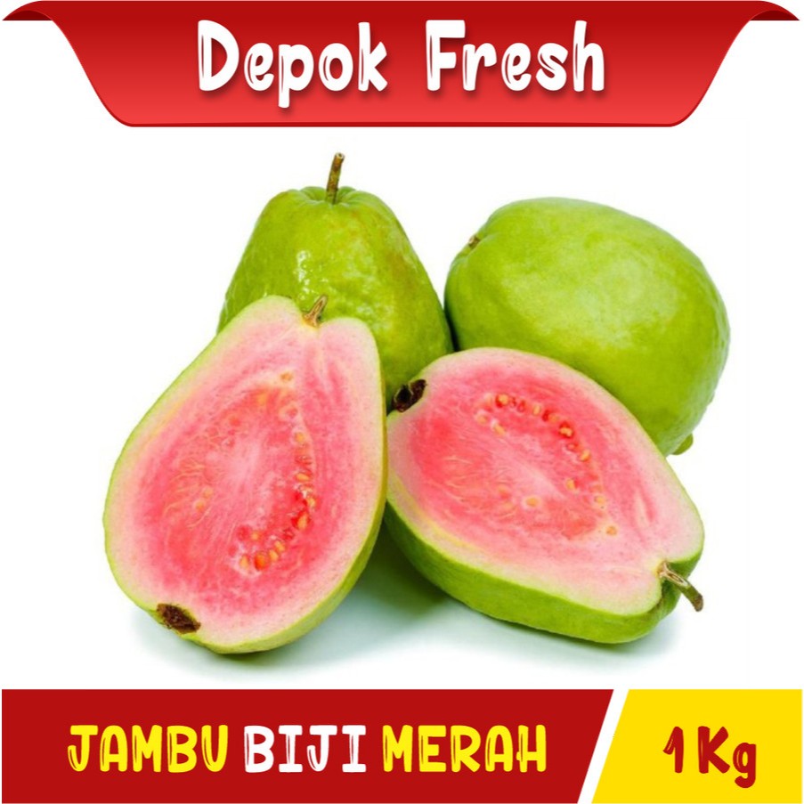 Jual JAMBU BIJI MERAH SEGAR 1KG | Shopee Indonesia
