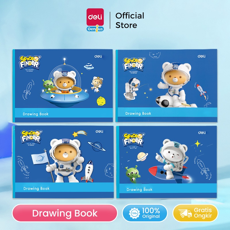 Jual Deli Drawing Book / Buku Gambar 30/50 Lembar Kertas Tebal BE50X-X ...