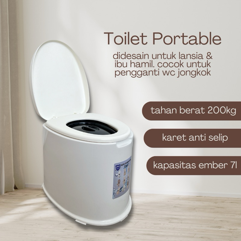 Jual 1409 Anti Selip Mobile Toilet Portable Kloset Portable Closet ...