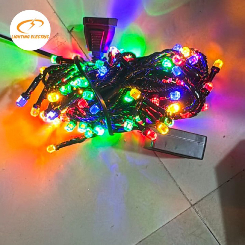 Jual Lampu hias natal tumbler briliant led besar rainbow rgb warna ...