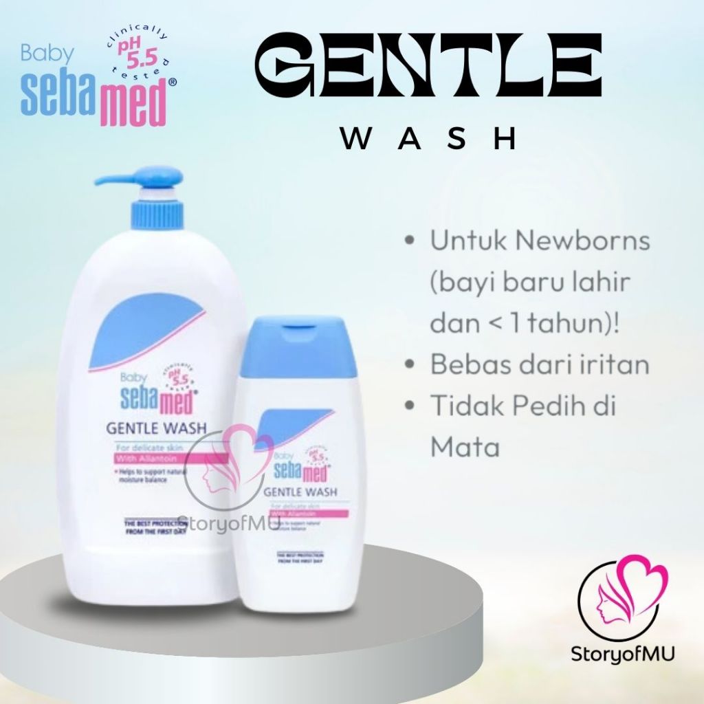 Jual ️ StoryofMU ️ SEBAMED Baby Gentle Wash 200ml 400ml - Sabun Cair ...