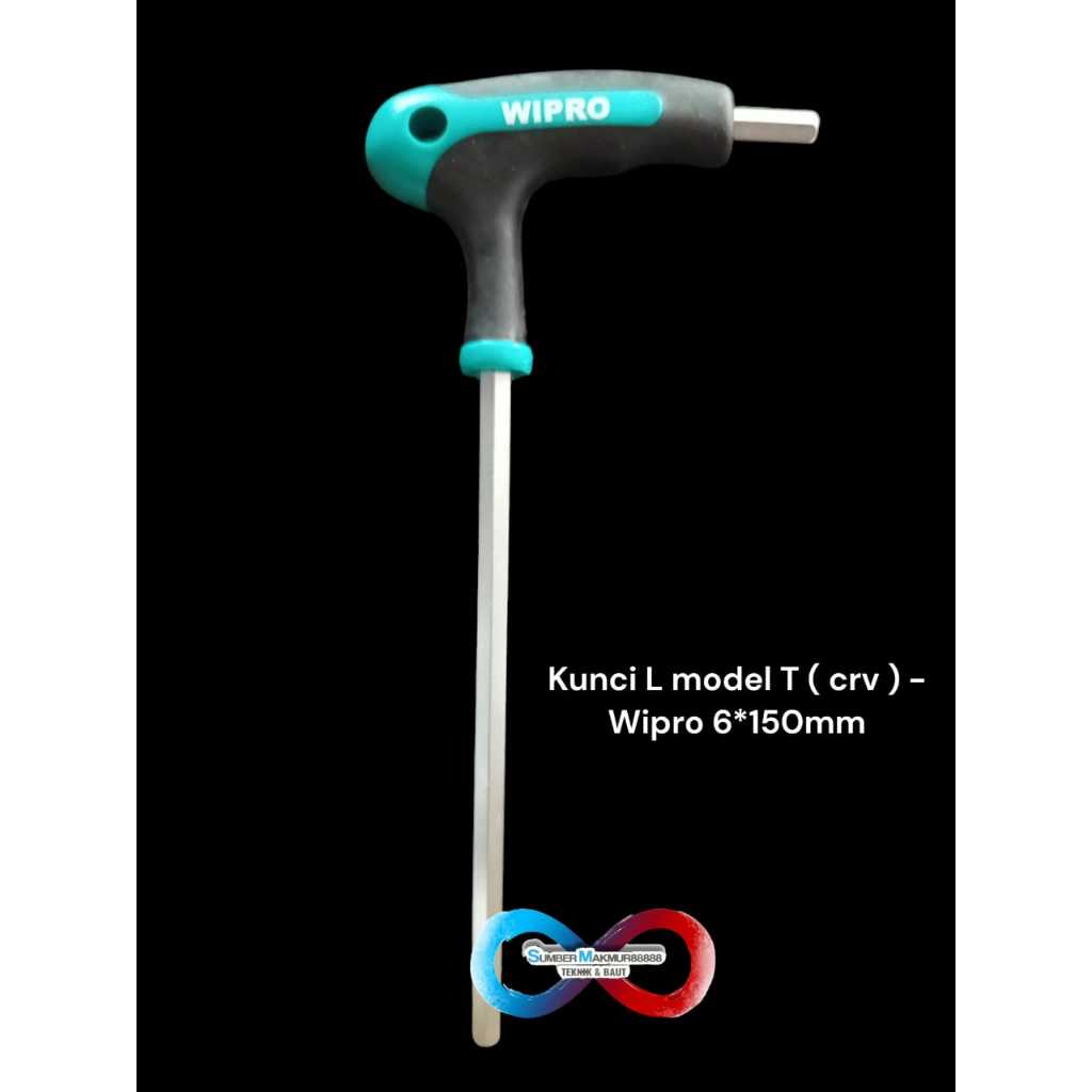Jual Kunci L Model T Wipro - T Handle Hex Wrench Ukuran 6mm | Shopee Indonesia