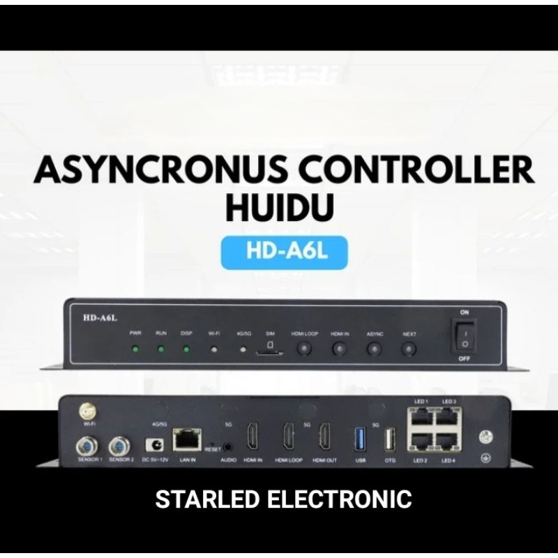 Jual Controller Huidu HD A6L Full Color Sending Rivercad Videotron ...