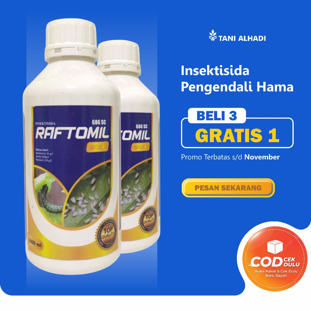 Jual RAFTOMIL GOLD 686 SC - Insektisida 500ml Abamectin/Asefat/Metomil ...