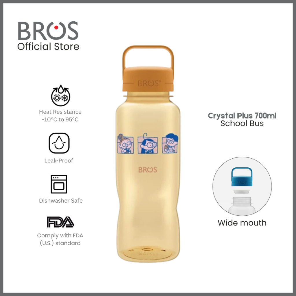 Jual BROS Crystal - School Bus (700ml) Botol Minum Anak | Shopee Indonesia
