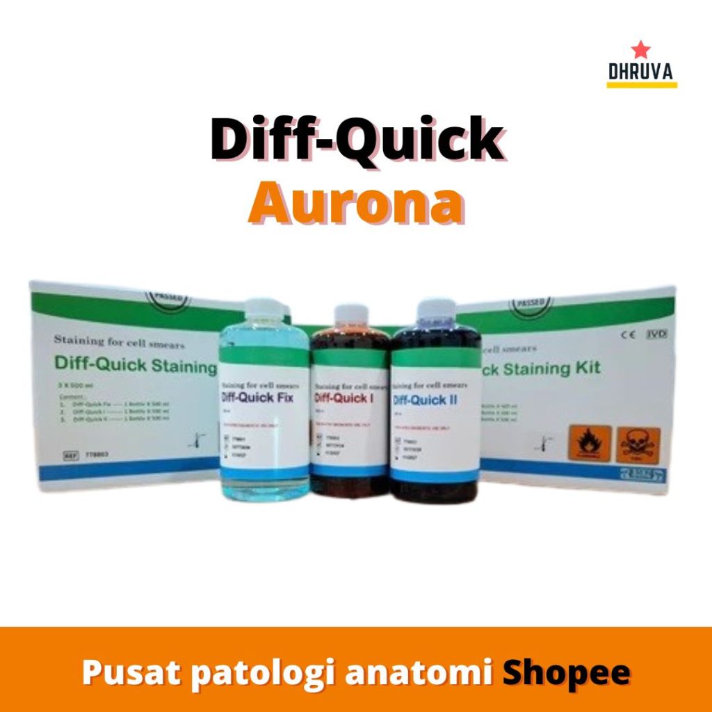 Jual Pewarna Diff Quick Staining Kit Merek Aurona Staining for Cell ...