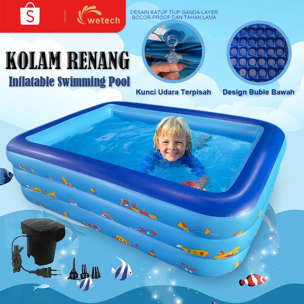 Jual WETECH Kolam Renang Anak Jumbo 3 Meter 3-Ring Kolam Renang Anak ...