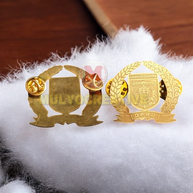 Jual Logo DPRD Lampung Barat Padi Dan Kapas - Pin DPRD Bahan Logam ...