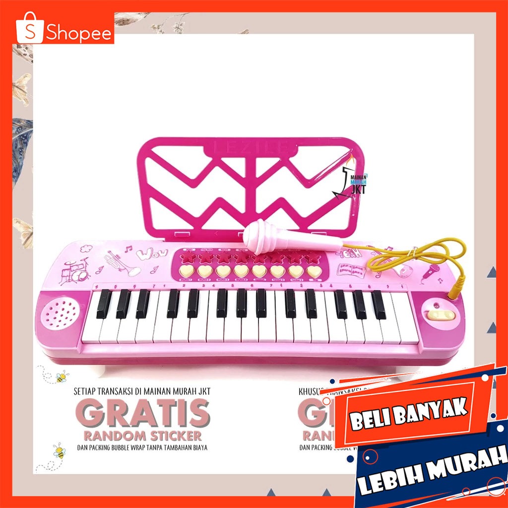 Jual MAINAN EDUKASI MAINAN ANAK MAINAN PIANO LITTLE MUSICIAN PIANO MIC ...