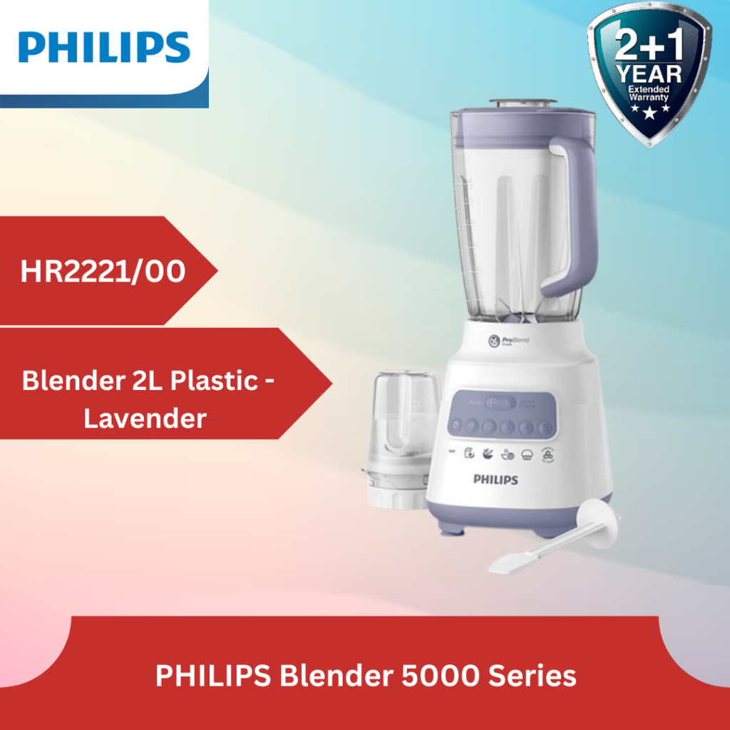 Jual Philips Blender 5000 Series 2L Plastic - Lavender HR2221/00 ...