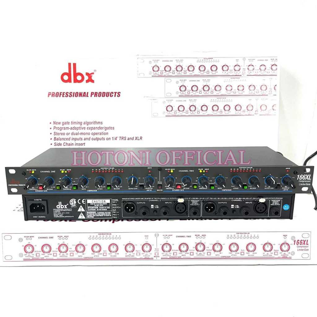 Jual GA - Compressor DBX 166XL Limiter Grade A Compresor dbx166 xl Dbx ...