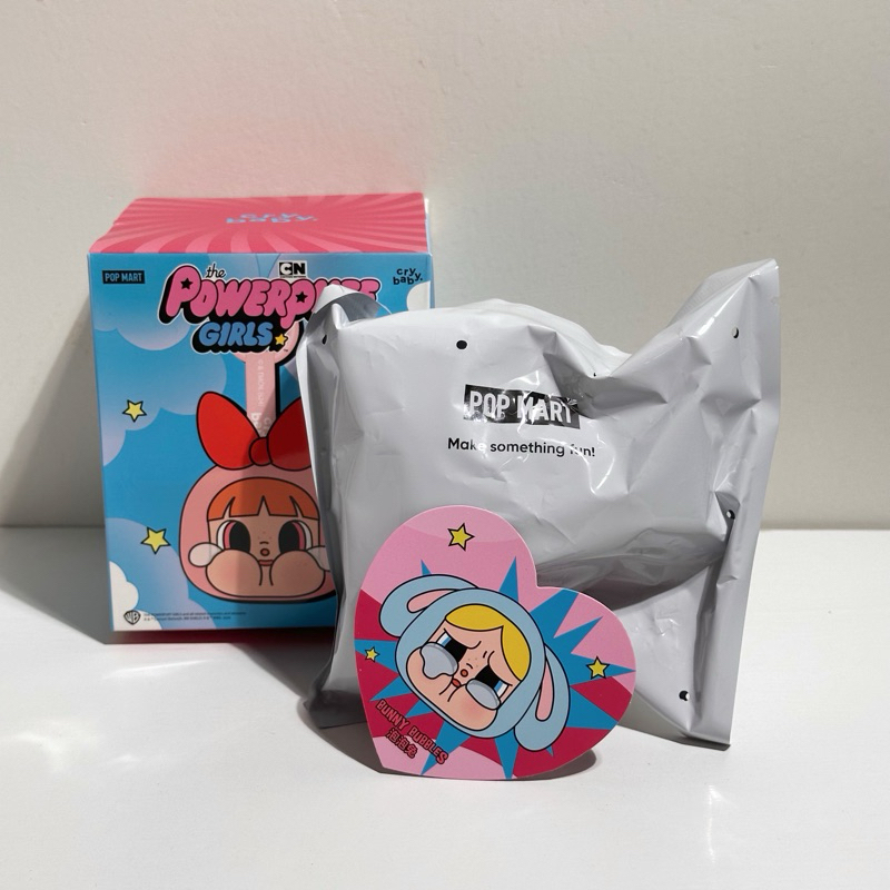Jual [SELECTED] POPMART POWERPUFFGIRLS CRYBABY VINYL FACE PLUSH BUNNY ...