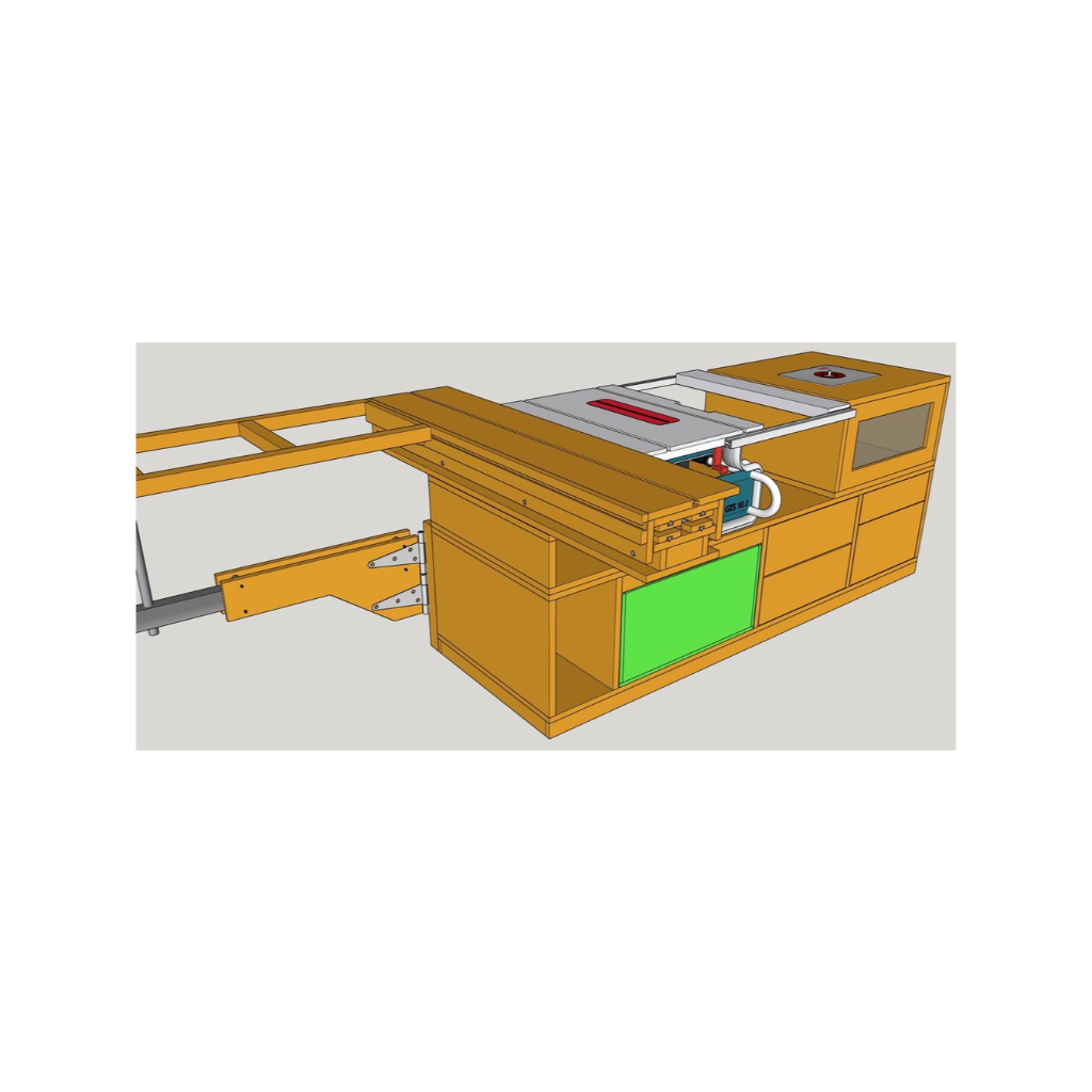 Jual PLANS / POLA / DESAIN SLIDING TABLE SAW - FILE 3D SKETCHUP+CUT ...