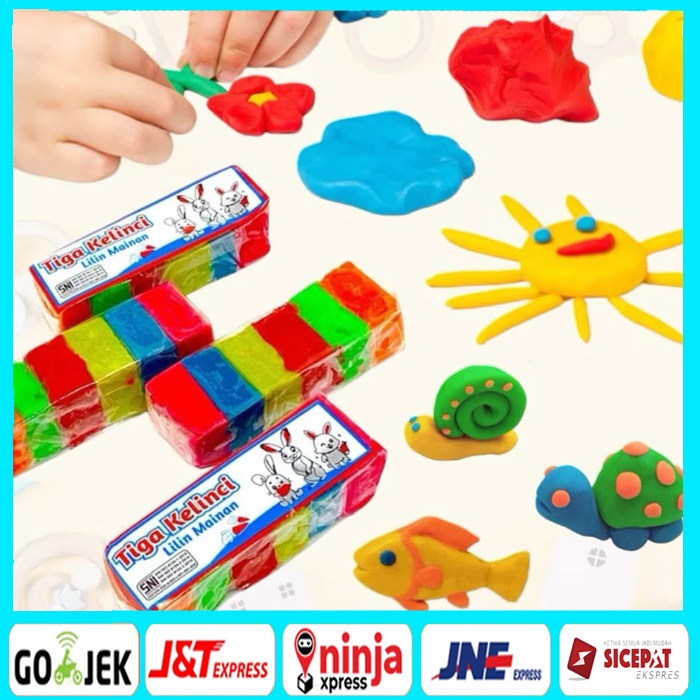 Jual BBS SNI PLASTISIN / LILIN MAINAN ANAK 6 WARNA / PLASTISIN KECIL ...