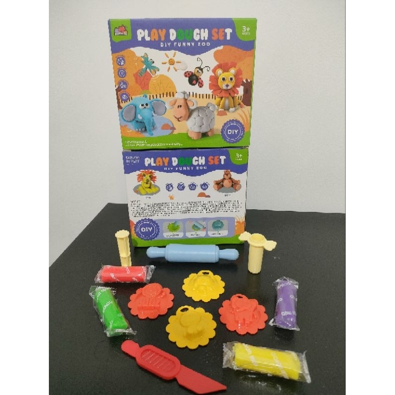 Jual Play Dough Set DIY funny zoo - mainan anak playdough DIY - untuk ...